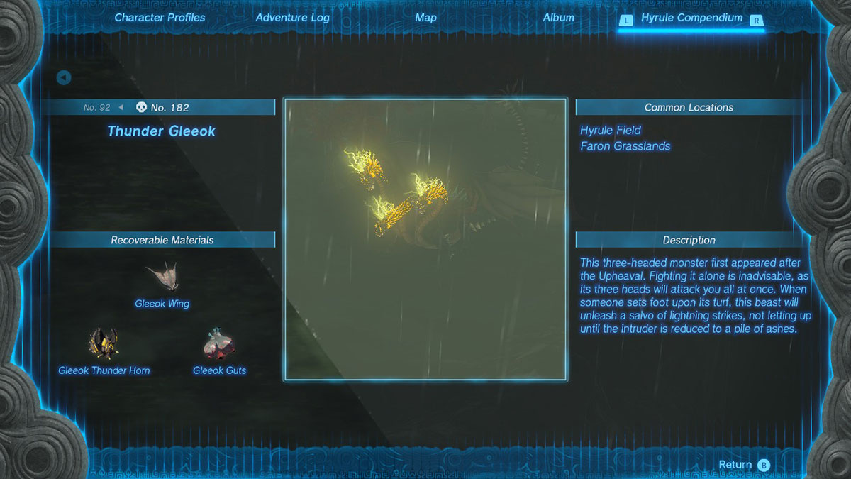 Tears of the Kingdom - All Gleeok Locations & Battle Strategies TotK