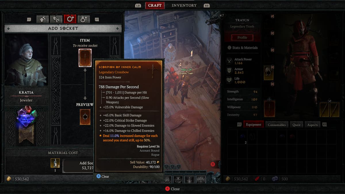 Diablo 4 - How to Add Sockets to Weapons and Armor - Gamepur