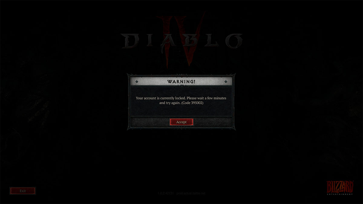 Diablo 4 - How To Fix Account Locked Error Code 395002 - Gamepur