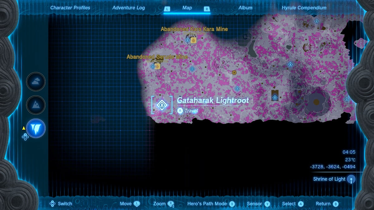 Tears of the Kingdom - All Lightroot Locations In The Depths - Gamepur