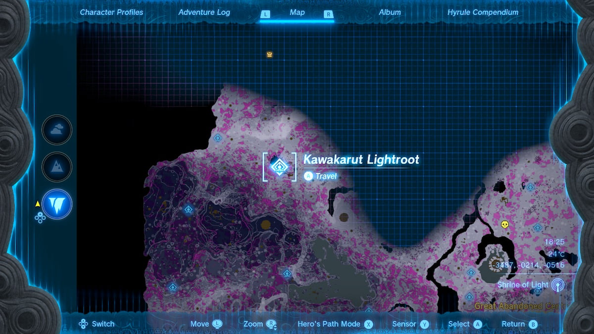 Tears of the Kingdom - All Lightroot Locations In The Depths - Gamepur