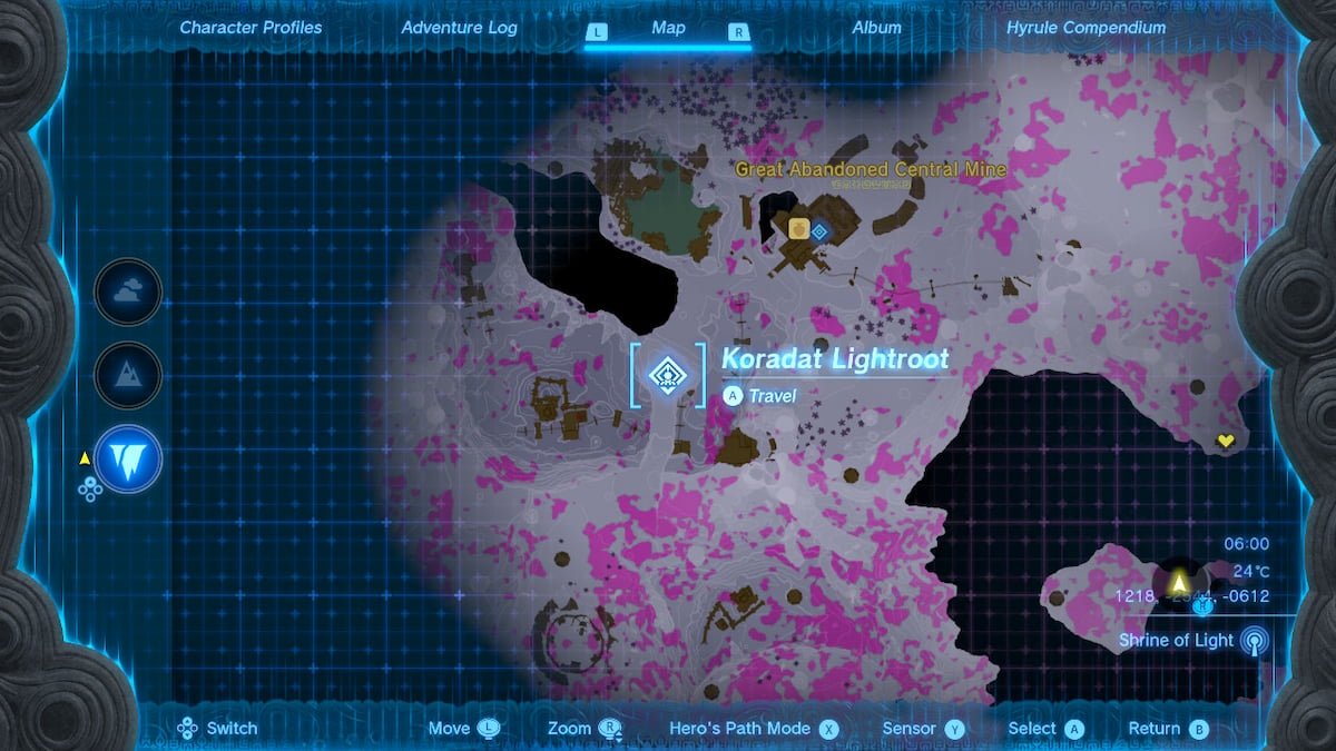 Tears of the Kingdom - All Lightroot Locations In The Depths - Gamepur