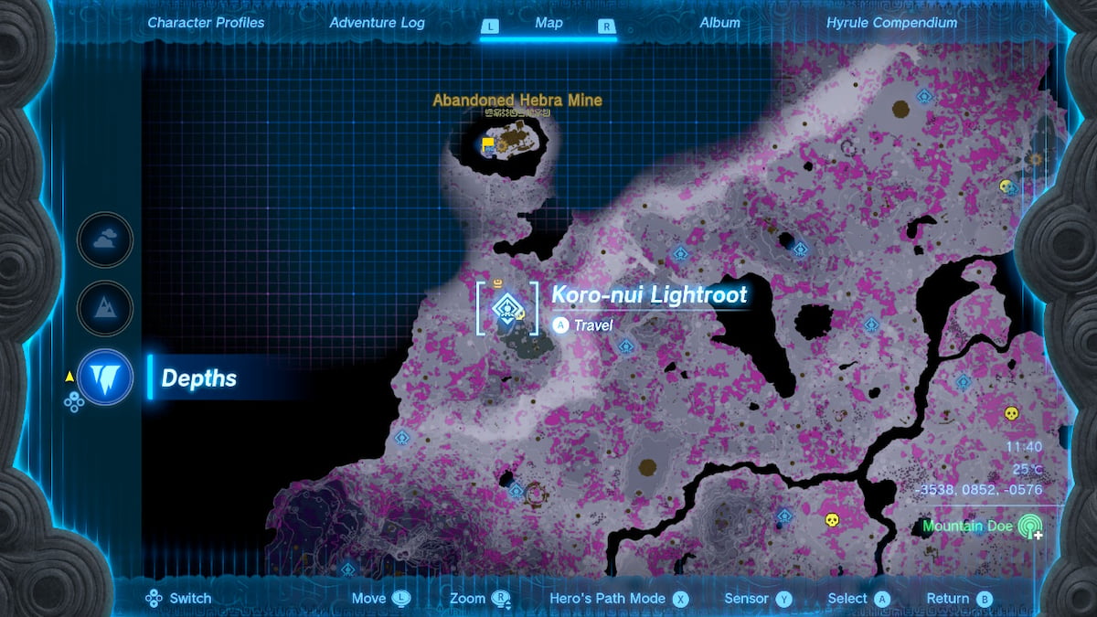 Tears of the Kingdom - All Lightroot Locations In The Depths - Gamepur