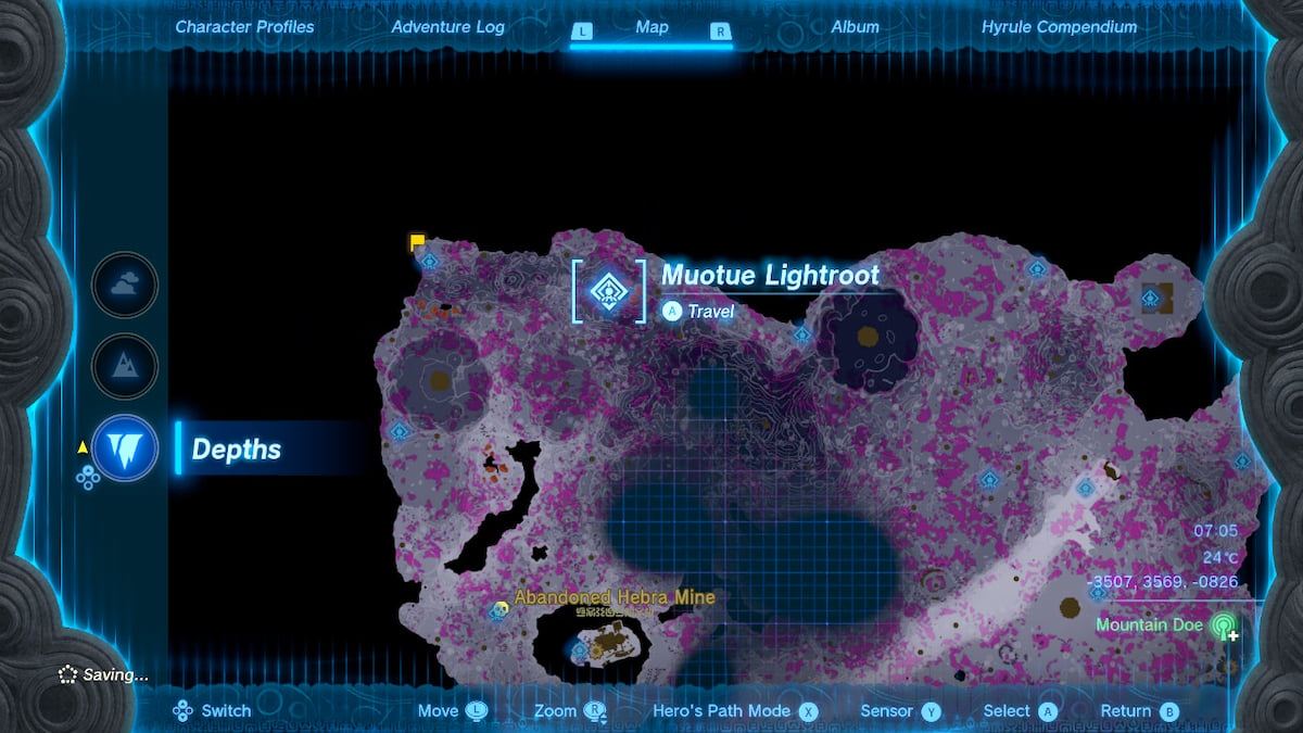 Tears of the Kingdom - All Lightroot Locations In The Depths - Gamepur