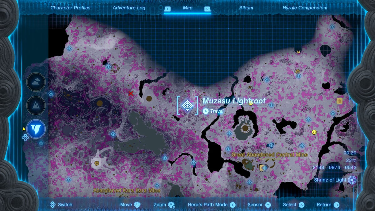 Tears of the Kingdom - All Lightroot Locations In The Depths - Gamepur