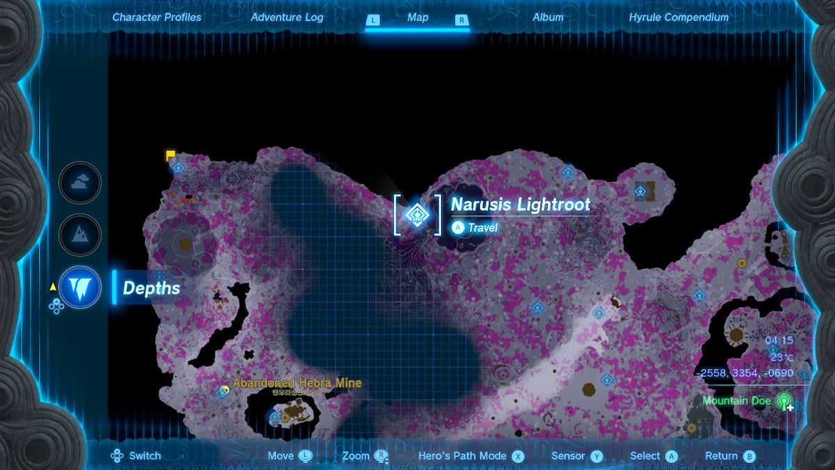 Tears of the Kingdom - All Lightroot Locations In The Depths - Gamepur