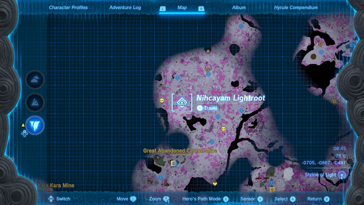 Tears of the Kingdom: todas las ubicaciones de Lightroot en las ...