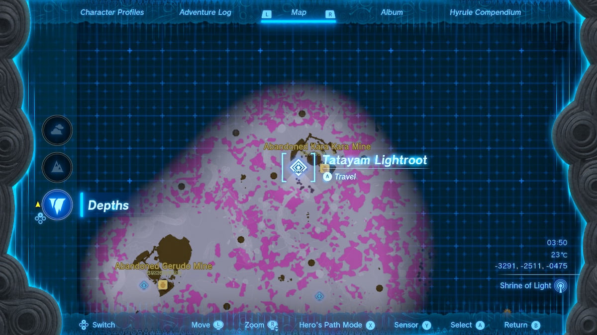 왕국의 눈물 – 깊이 있는 모든 Lightroot 위치