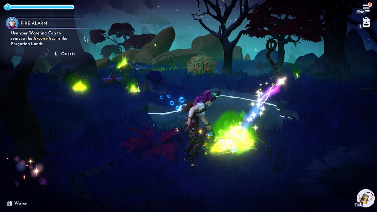 Disney Dreamlight Valley: How to Remove Fires in Forgotten Lands (Fire ...