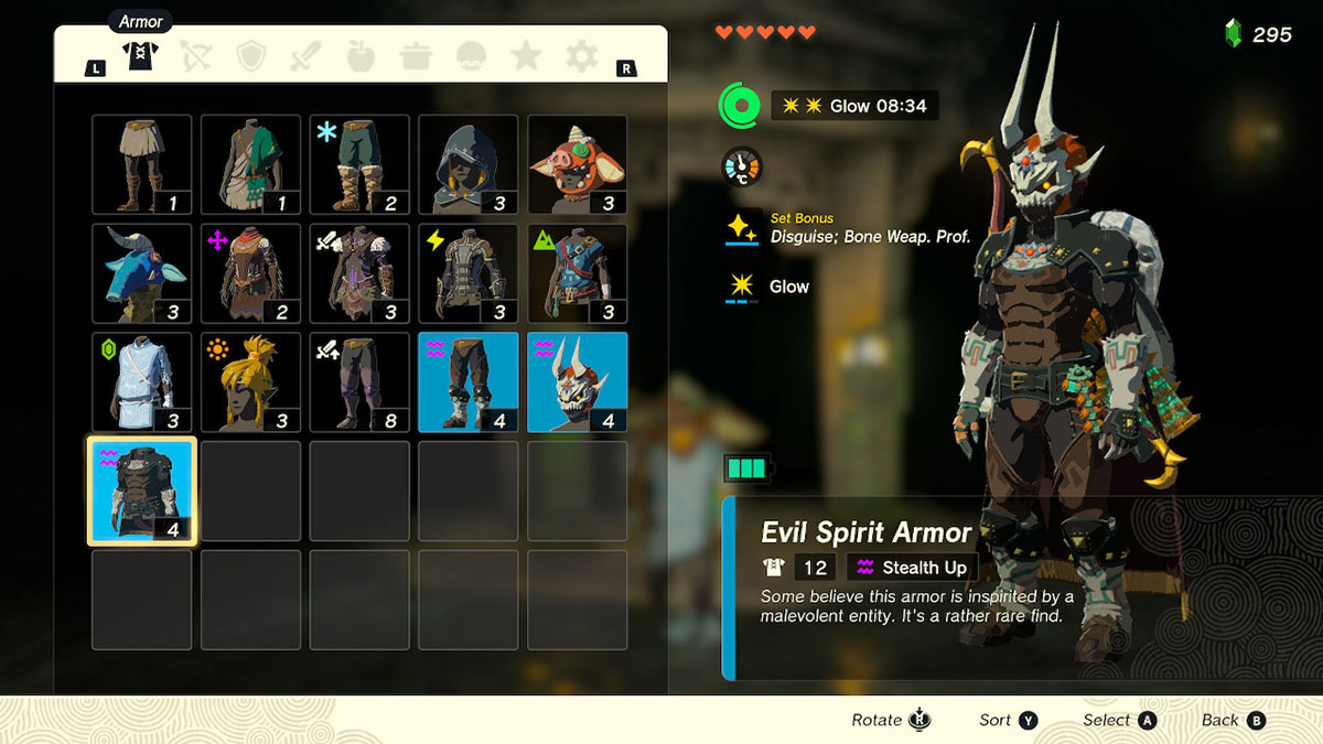 Tears of the Kingdom - How To Get the Evil Spirit Armor Set in TotK