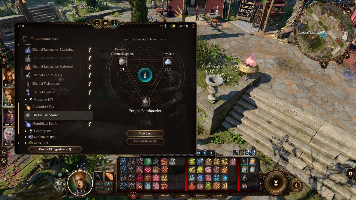 Baldur's Gate 3 - All Alchemy Table Recipes & Ingredients - Gamepur