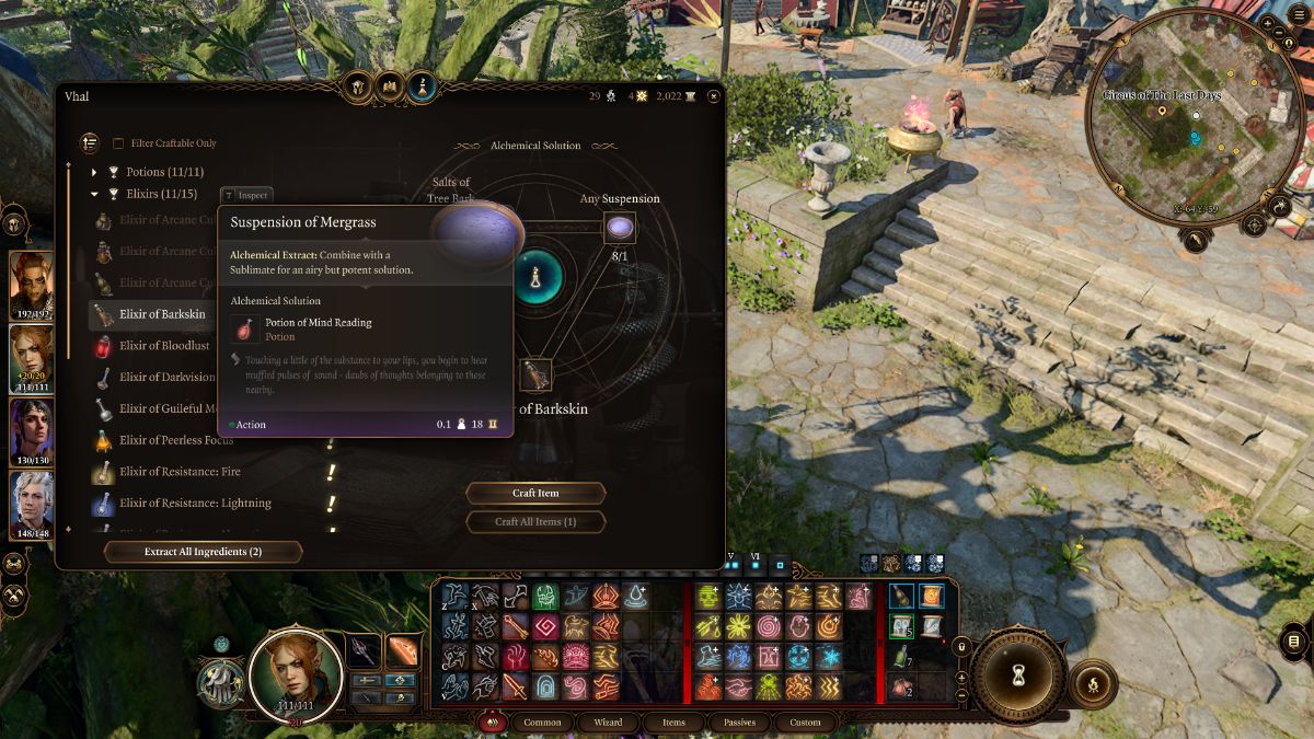 Baldur's Gate 3 - All Alchemy Table Recipes & Ingredients - Gamepur