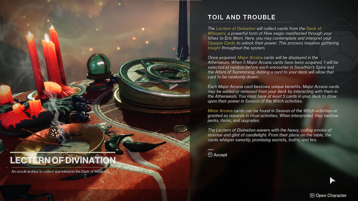 Destiny 2: All Deck of Whisper Cards & How It Works - Gamepur