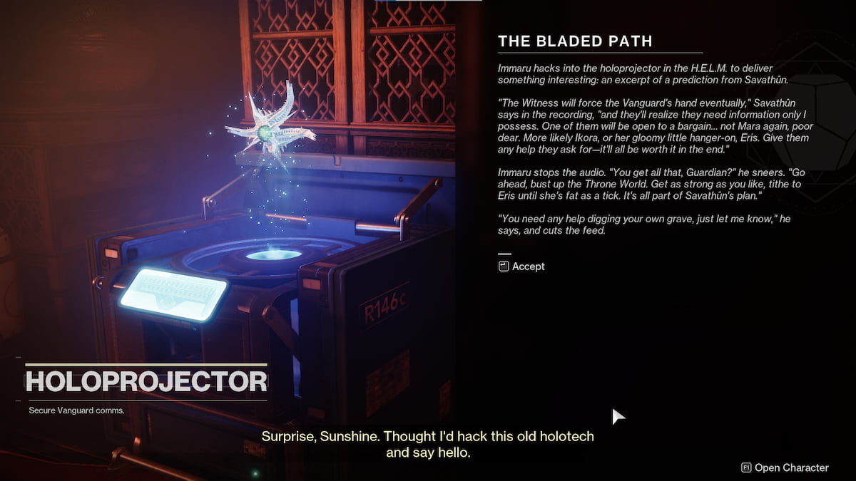 Destiny 2: All The Bladed Path Quest Steps - Week 7 - Gamepur