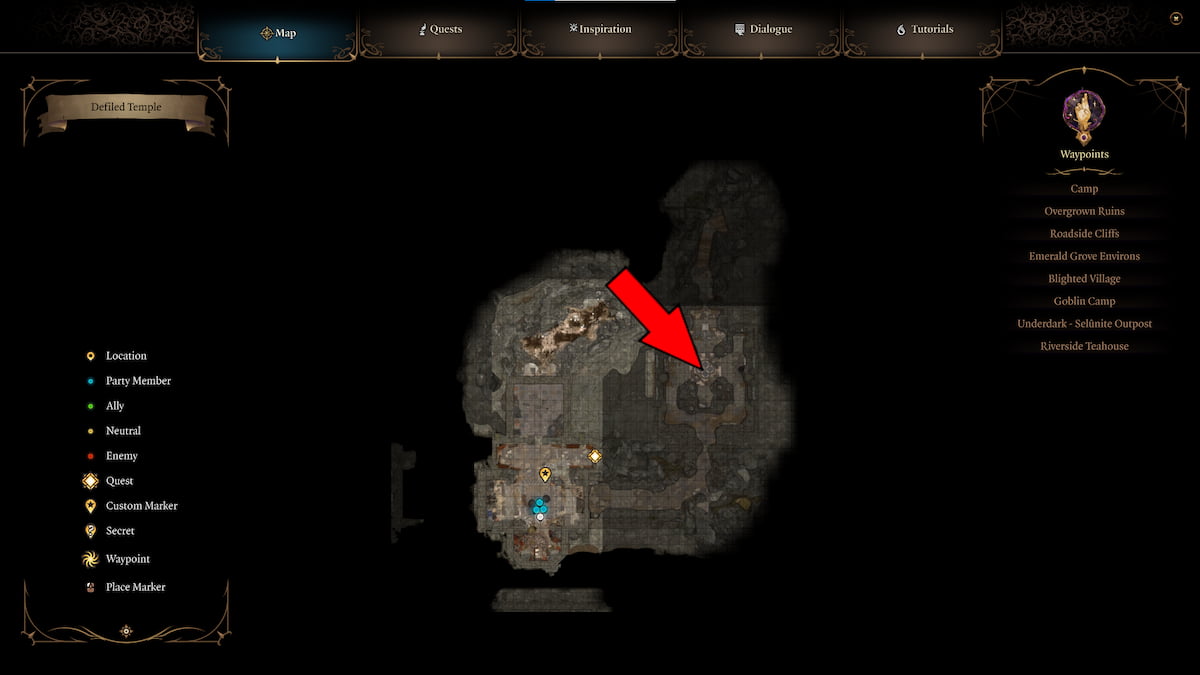 Baldur's Gate 3: Defiled Temple Puzzle Solution in BG3