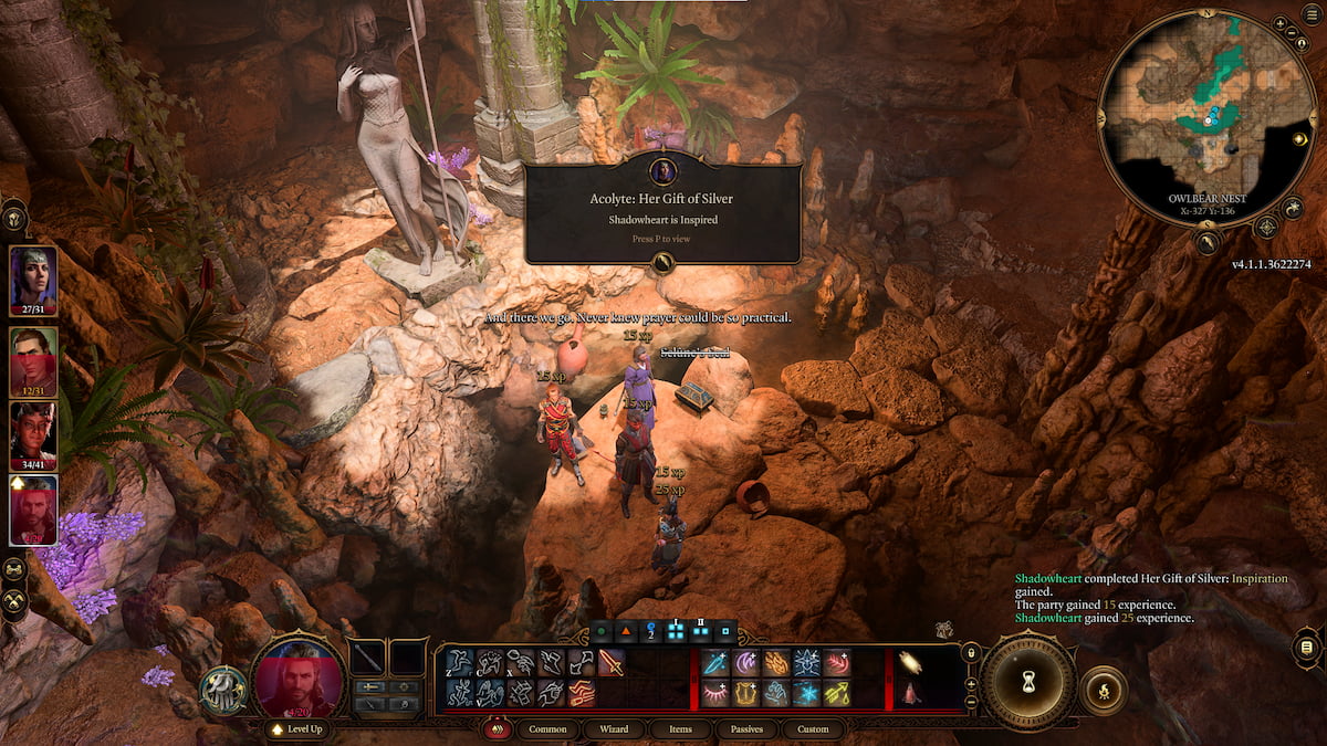 Baldur's Gate 3 - How To Open The Gilded Chest of Selûne In The Owlbear ...