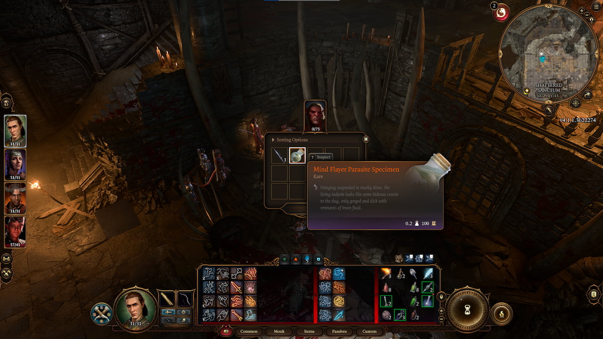 Baldur's Gate 3: What to Do With the Mind Flayer Parasite Specimens in ...