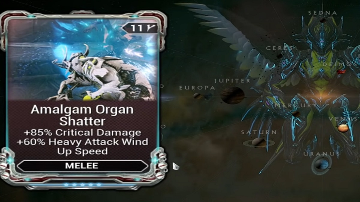 Warframe: How to Get the Amalgam Organ Shatter Mod - Gamepur
