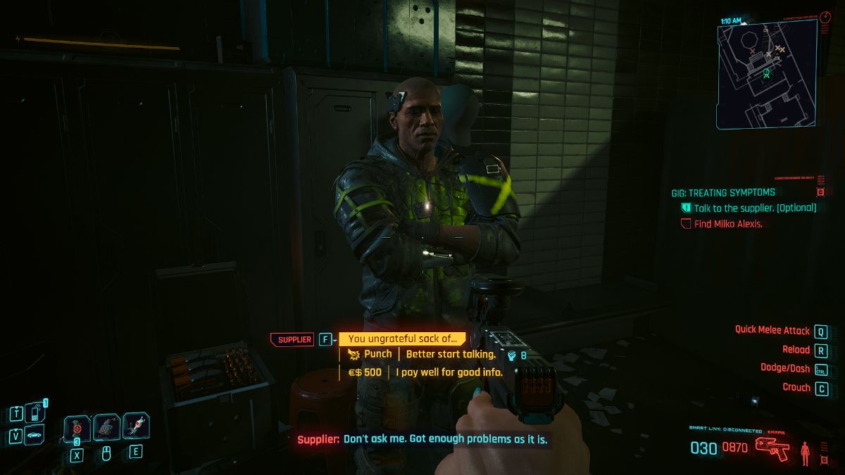 Cyberpunk 2077 Treating Symptoms: Should You Punch or Pay to the ...