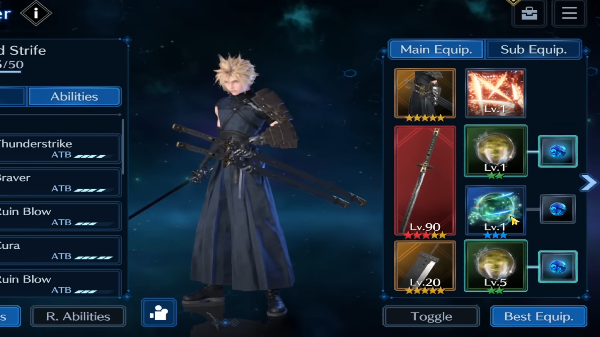 Final Fantasy 7 Ever Crisis: Weapon Setup Guide - Gamepur