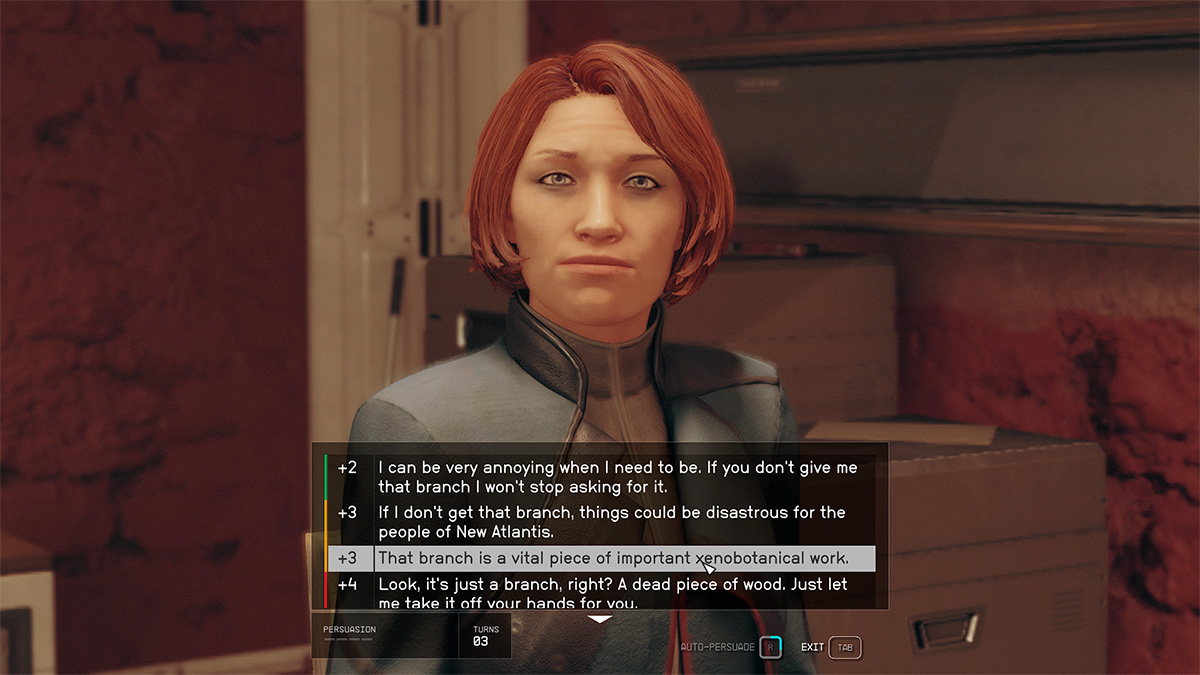 Starfield Late Bloomer: Persuade Leah Casler or Steal the Tree Branch - Gamepur