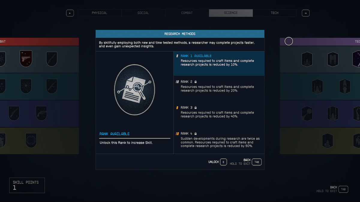 Starfield Crafting Guide - Workbenches & Research Explained - Gamepur