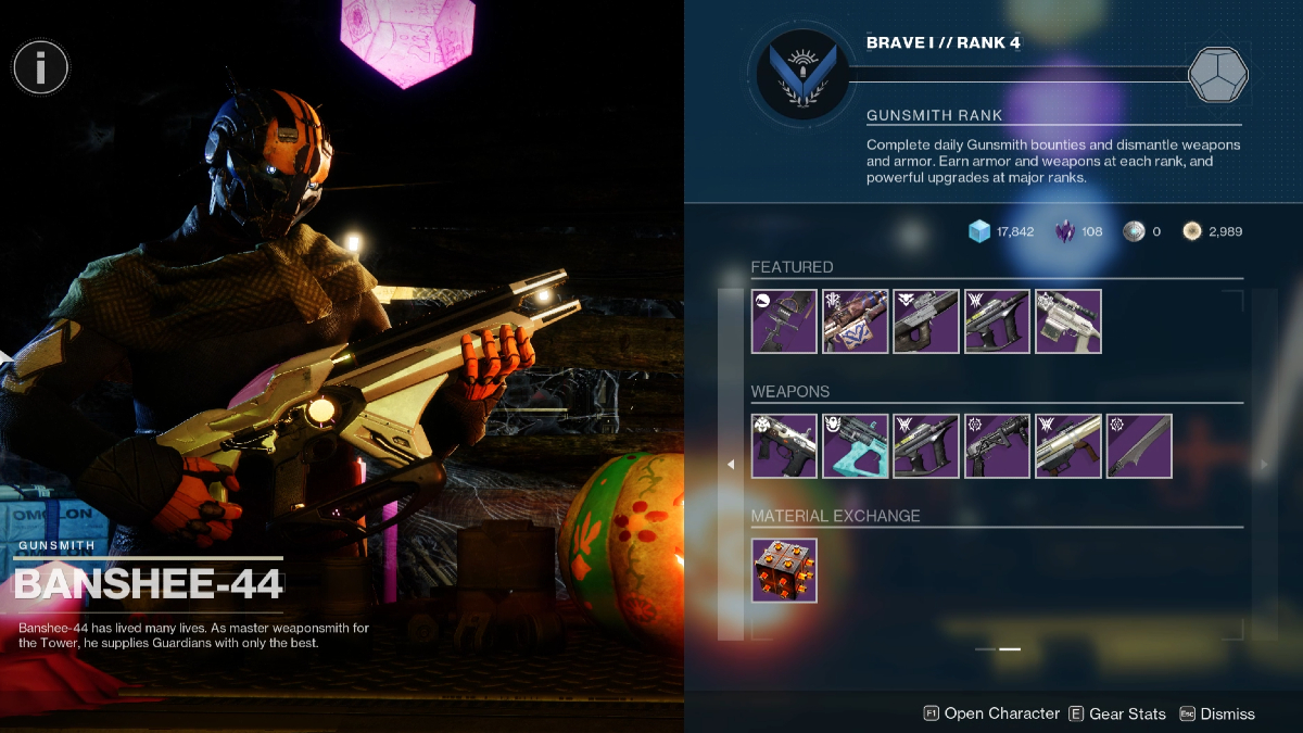 Destiny 2: Banshee-44 Weapons List (Weekly Update) - Gamepur