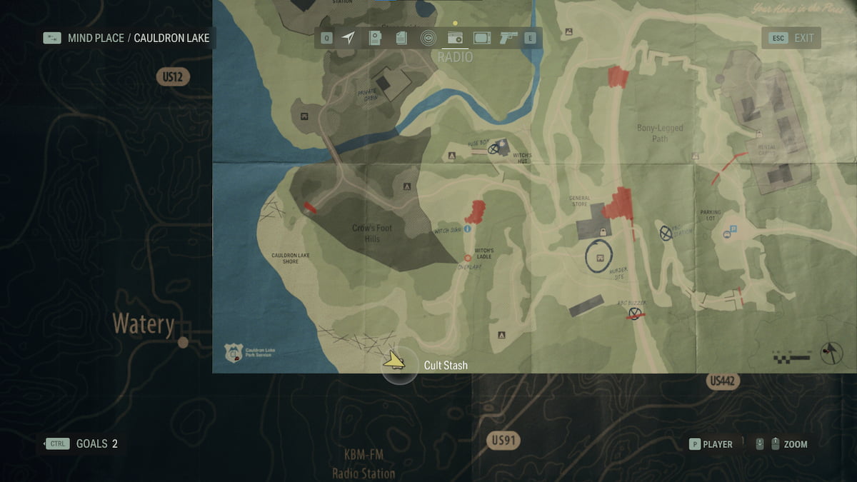All Cauldron Lake Cult Stash Locations in Alan Wake 2 - Gamepur