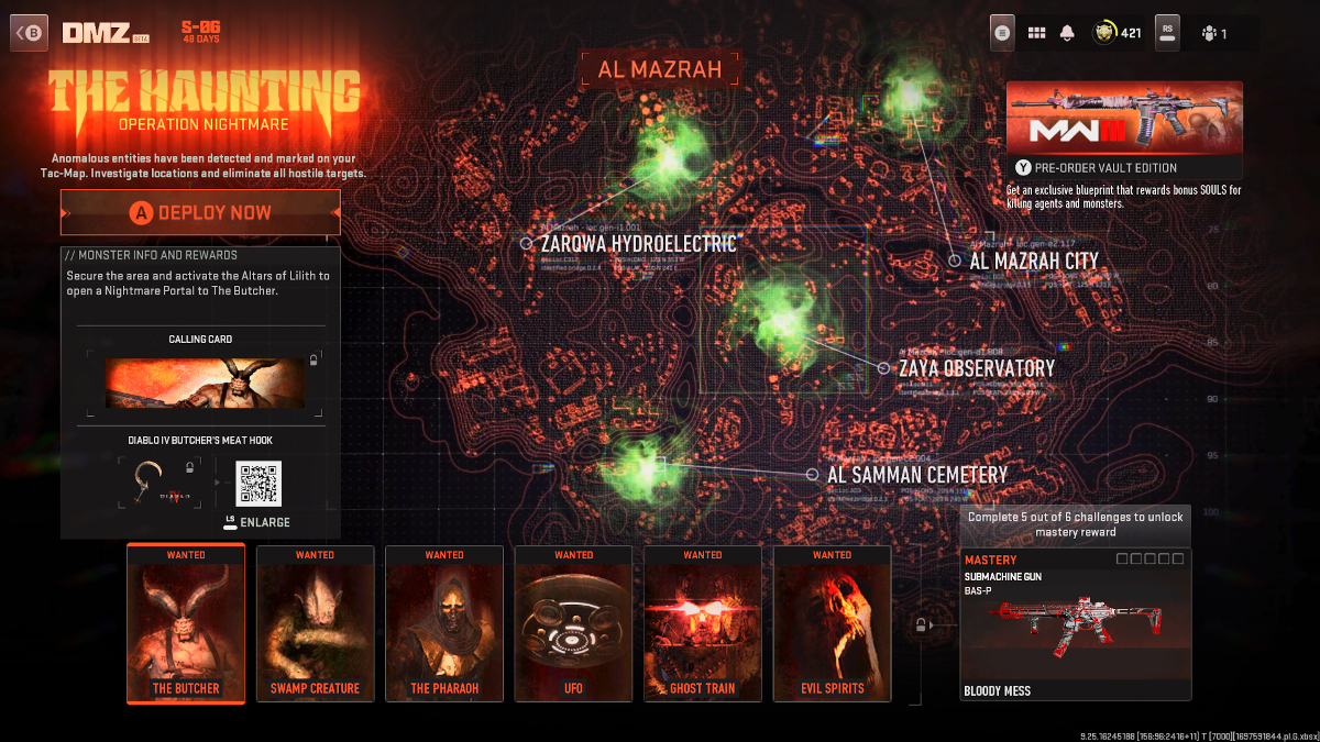 CoD DMZ: Operation Nightmare Event & Mastery Rewards Guide - Gamepur