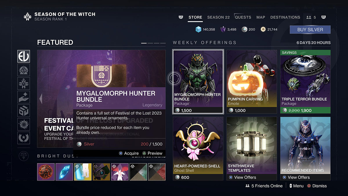 How to Get Festival of the Lost Weapons & Insect Ornaments in Destiny 2