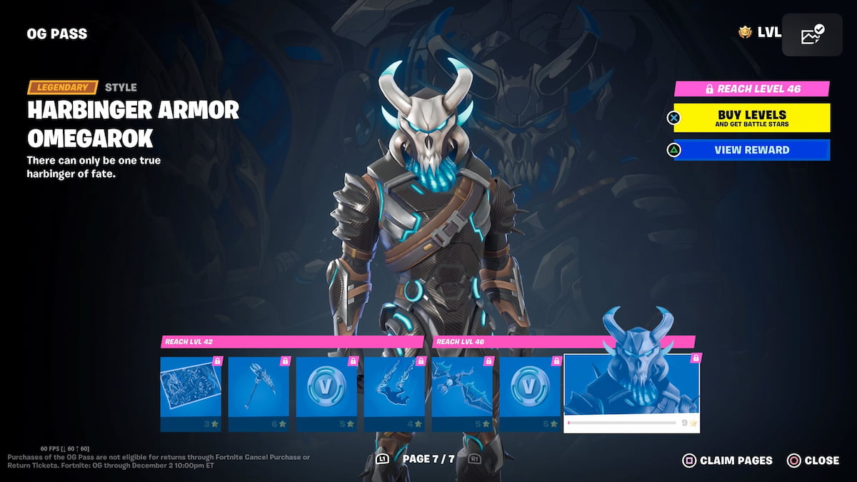 Fortnite OG Season Battle Pass: All Pages, Skins, & Cosmetics - Gamepur