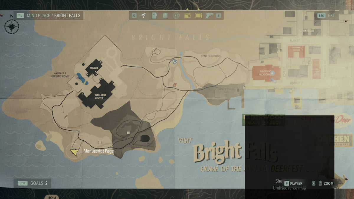 All Manuscript Page Locations at Bright Falls in Alan Wake 2 - Gamepur