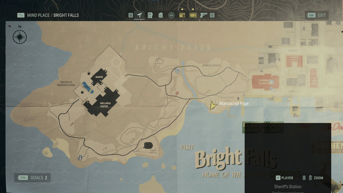 All Manuscript Page Locations at Bright Falls in Alan Wake 2 - Gamepur