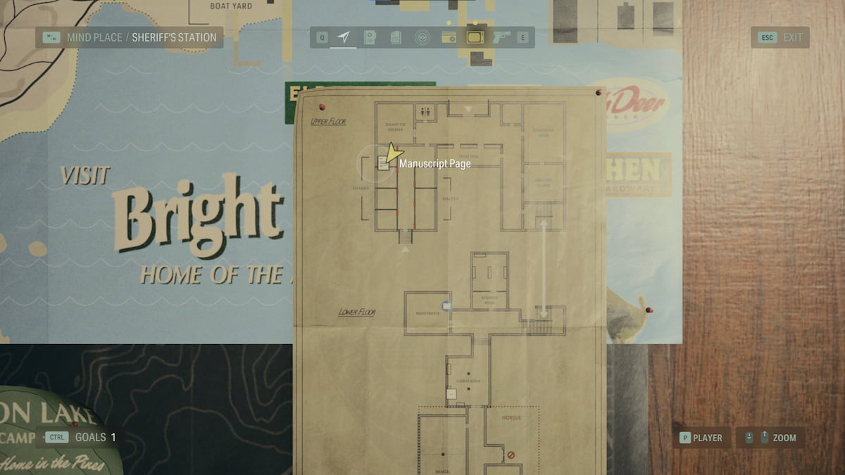 All Manuscript Page Locations at Bright Falls in Alan Wake 2 - Gamepur