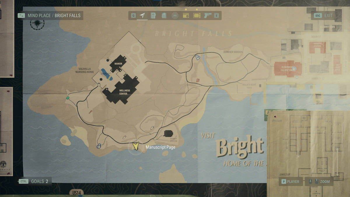 All Manuscript Page Locations at Bright Falls in Alan Wake 2 - Gamepur