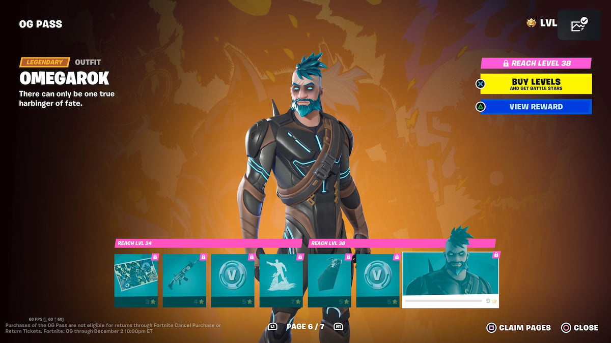 Fortnite OG Season Battle Pass: All Pages, Skins, & Cosmetics - Gamepur