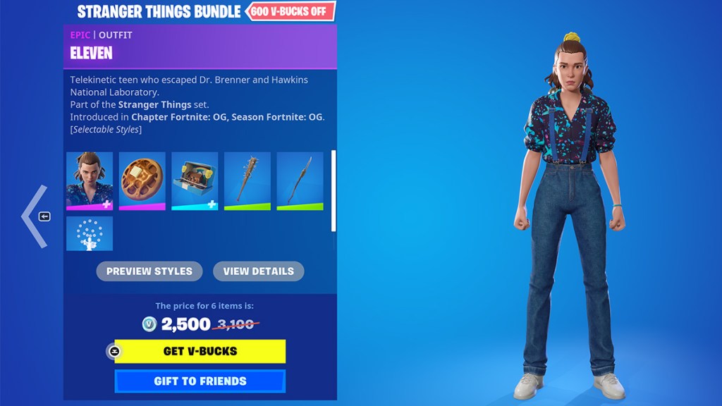 Fortnite x Stranger Thing : Onze skin, prix et détails - Gamingdeputy ...
