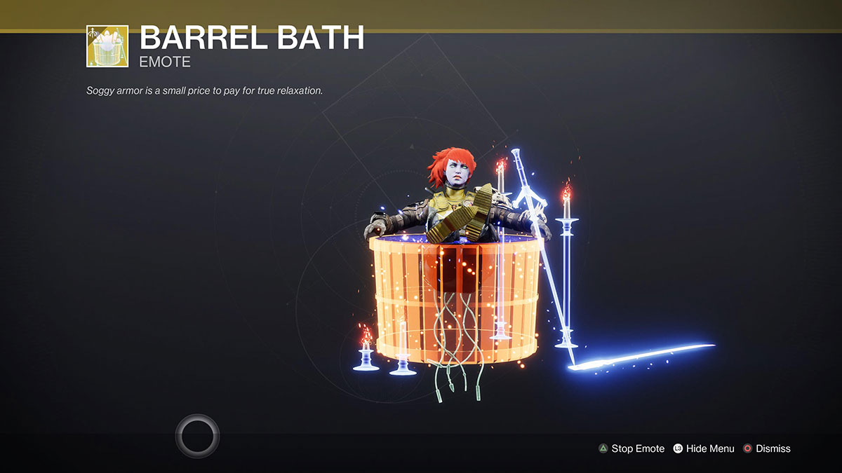 How to Get the Geralt Bathtub Emote in Destiny 2