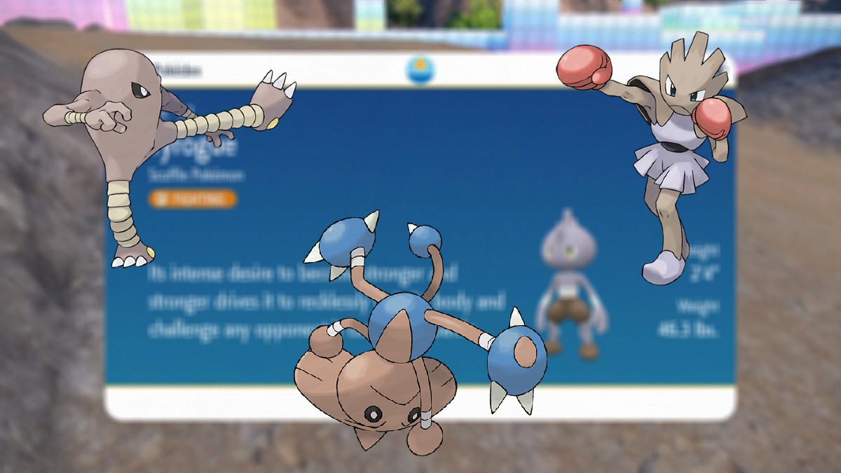 How to evolve Tyrogue into Hitmonchan, Hitmonlee, & Hitmontop in The Indigo Disk