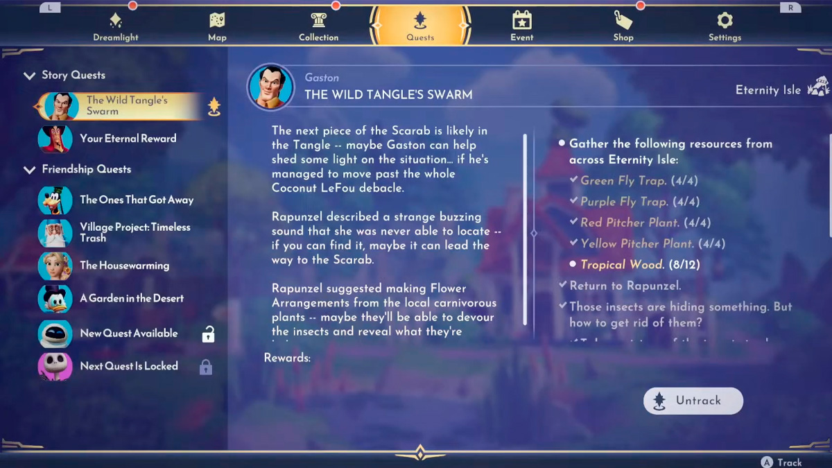How to Complete The Wild Tangle's Swarm in Disney Dreamlight Valley ...