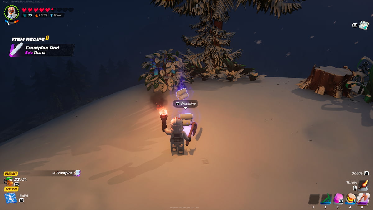 How To Get Frostpine and Frostpine Rods In LEGO Fortnite - Gamepur