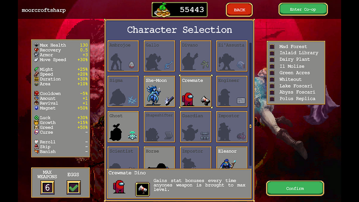 How to Unlock All Characters in Vampire Survivors: Emergency Meeting