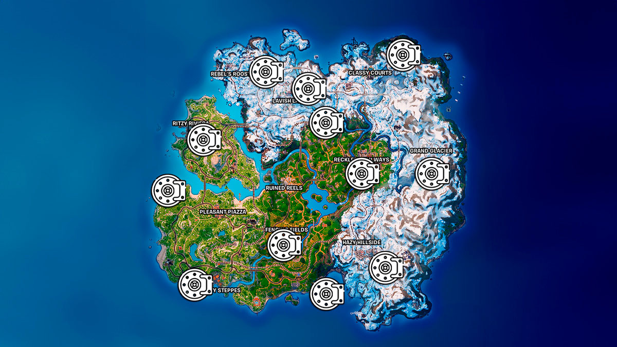 All 12 Vault Locations Fortnite Chapter 5 Season 1 - Gamepur