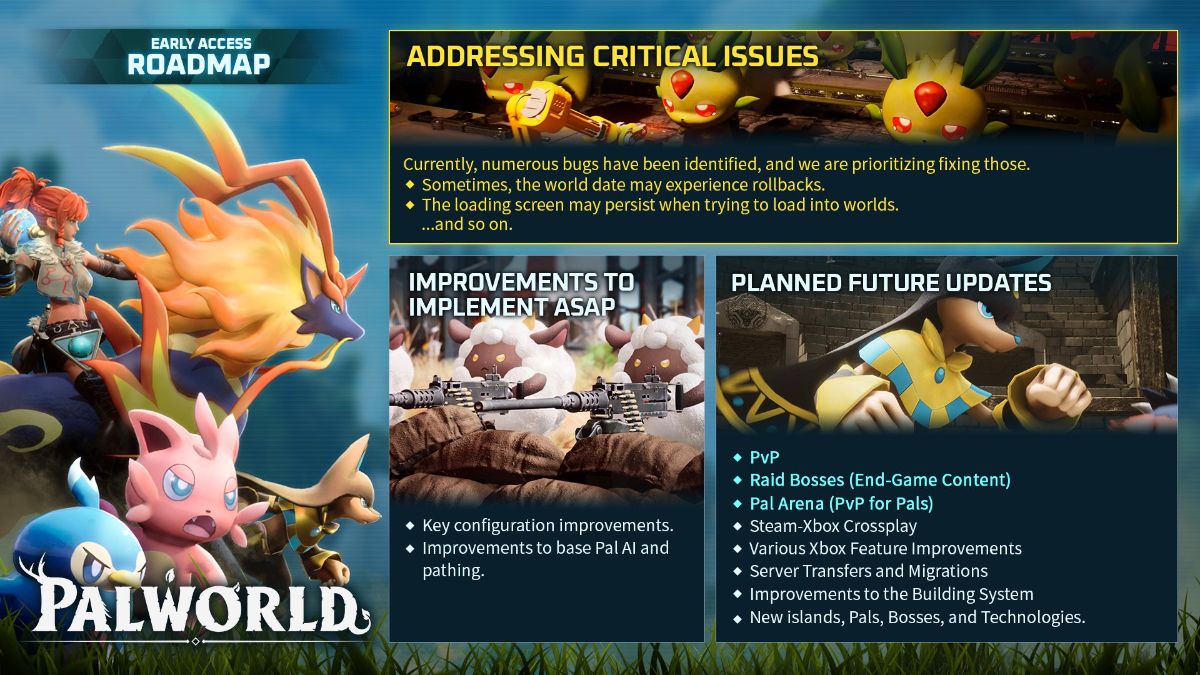 Palworld Update Roadmap & Future Expansions: Trading, PVP, & More - Gamepur