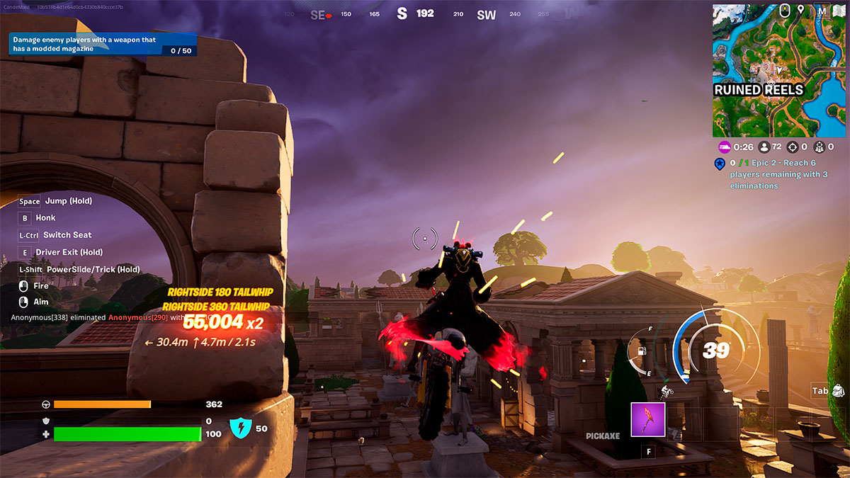 How to Score Trick Points on Dirt Bikes in Fortnite - Gamepur
