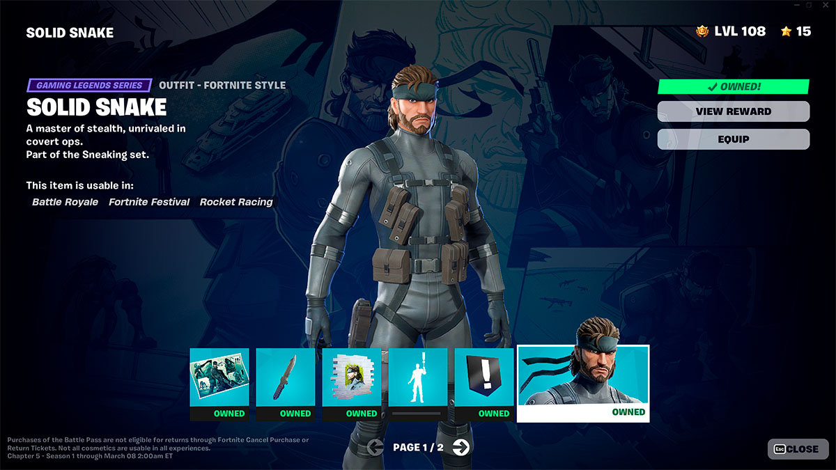 How to Unlock the Solid Snake Skin in Fortnite - Gamepur