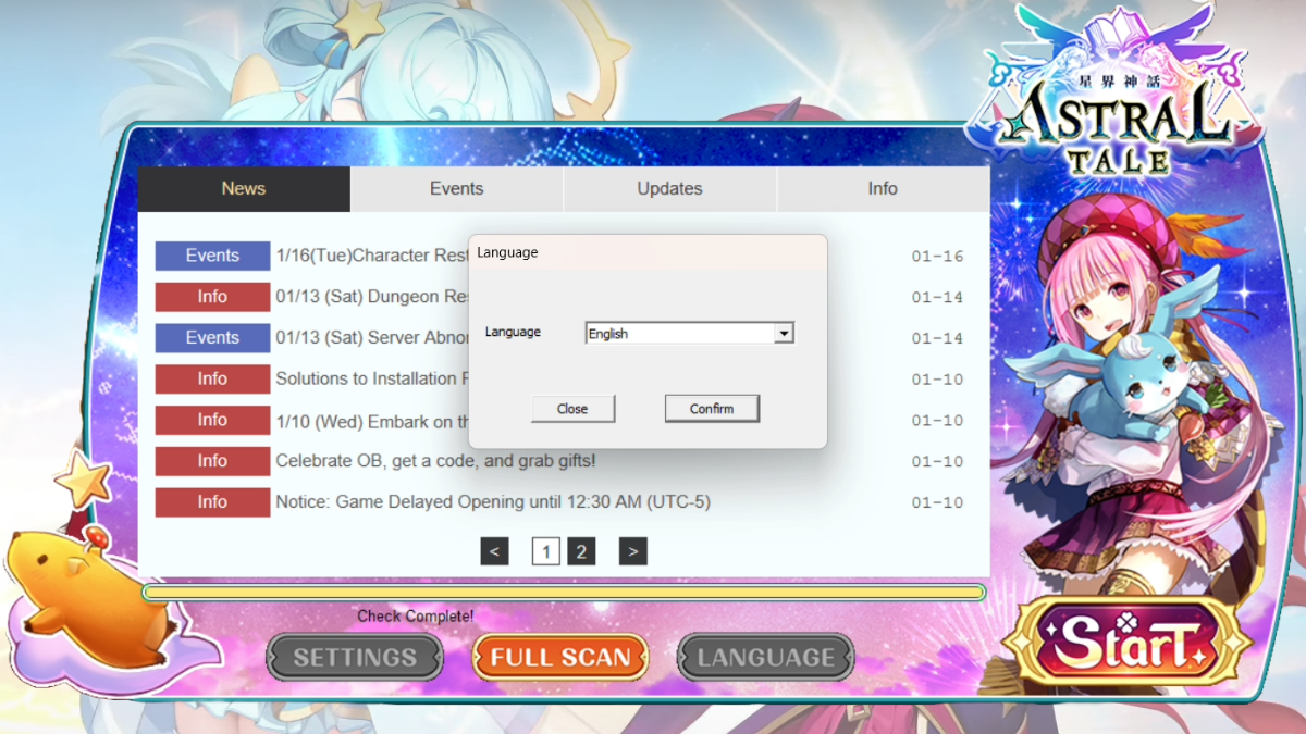 How To Set Astral Tale To English Language - Gamepur