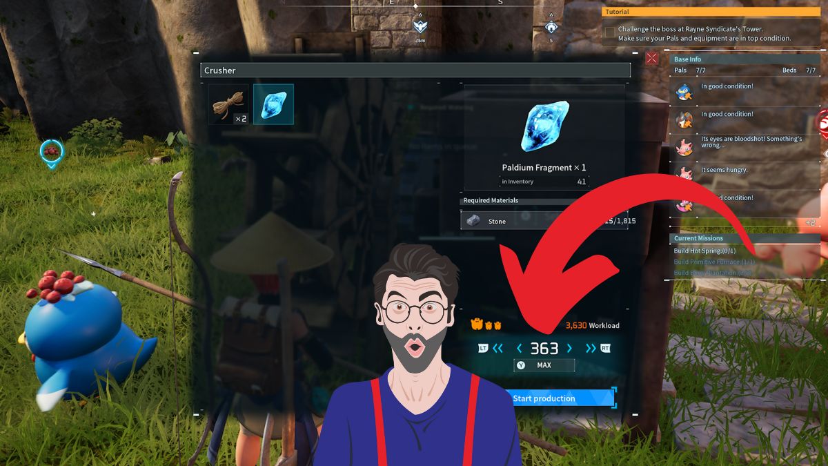 How to Farm Paldium Fragments in Palworld