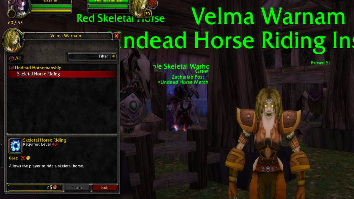 WoW Classic - All Mount Trainer Locations - Gamepur