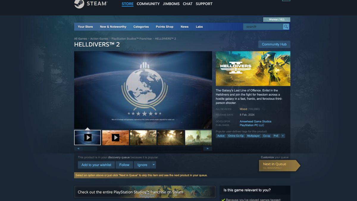 Helldivers 2 Fans Debate Unfair Negative Review Situation on Steam